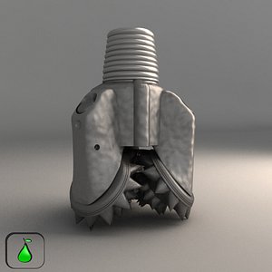pdc drilling bit 3d model