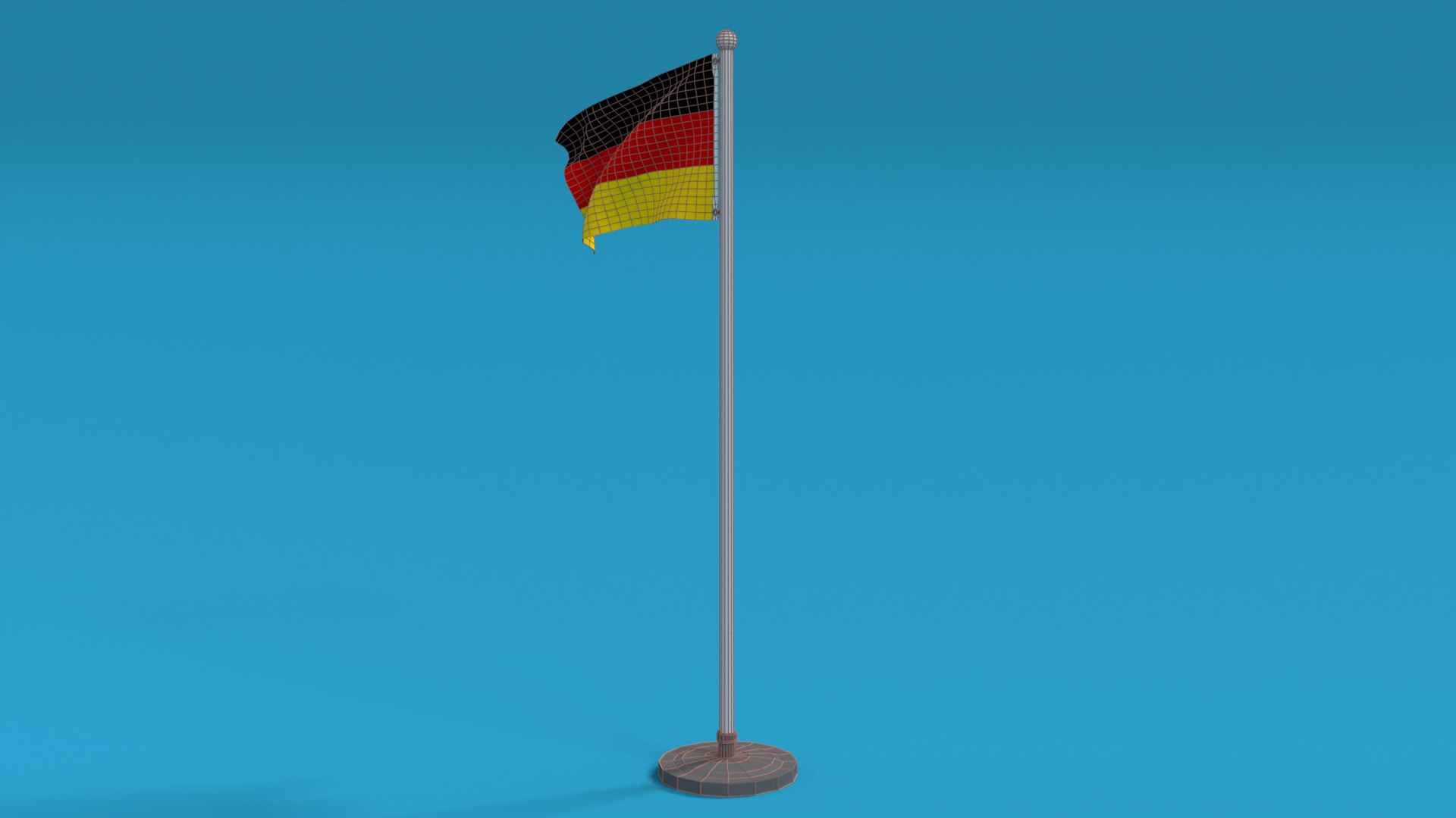 Low Poly Seamless Animated Germany Flag 3D model - TurboSquid 1823657