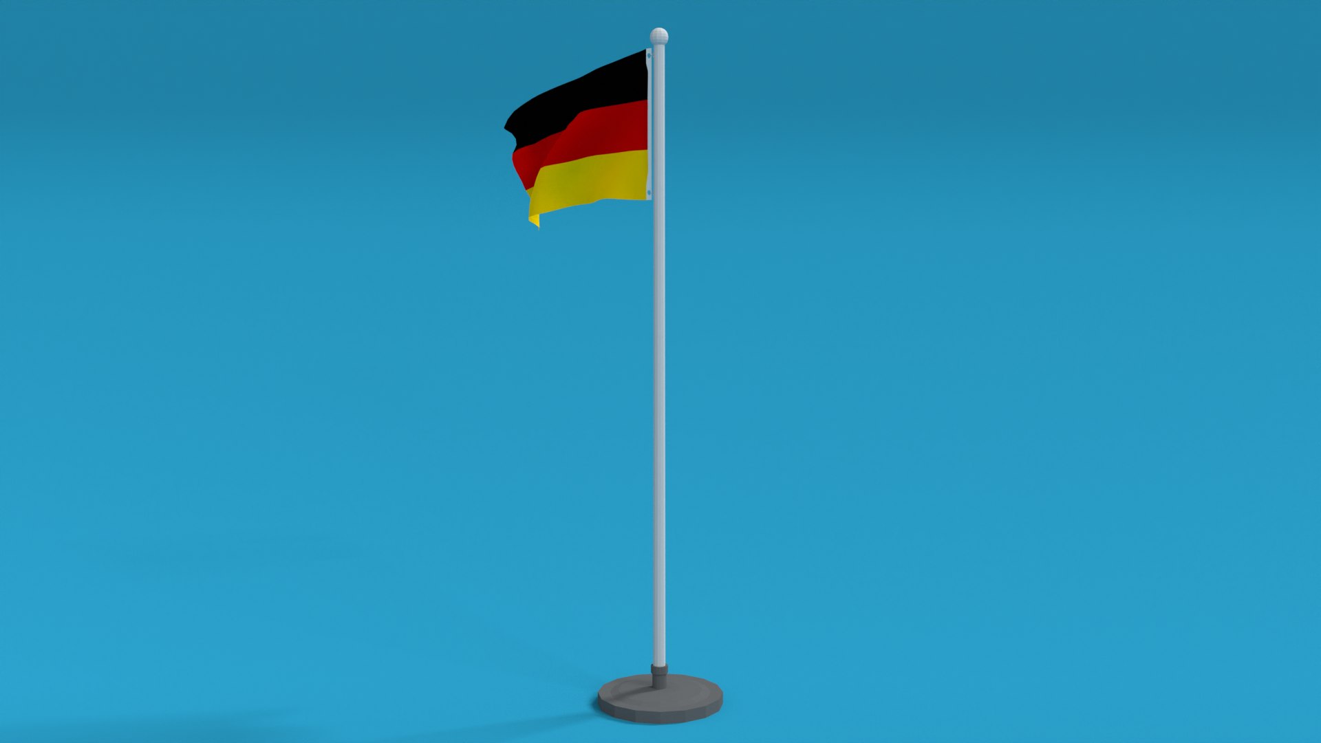 Low Poly Seamless Animated Germany Flag 3D model - TurboSquid 1823657