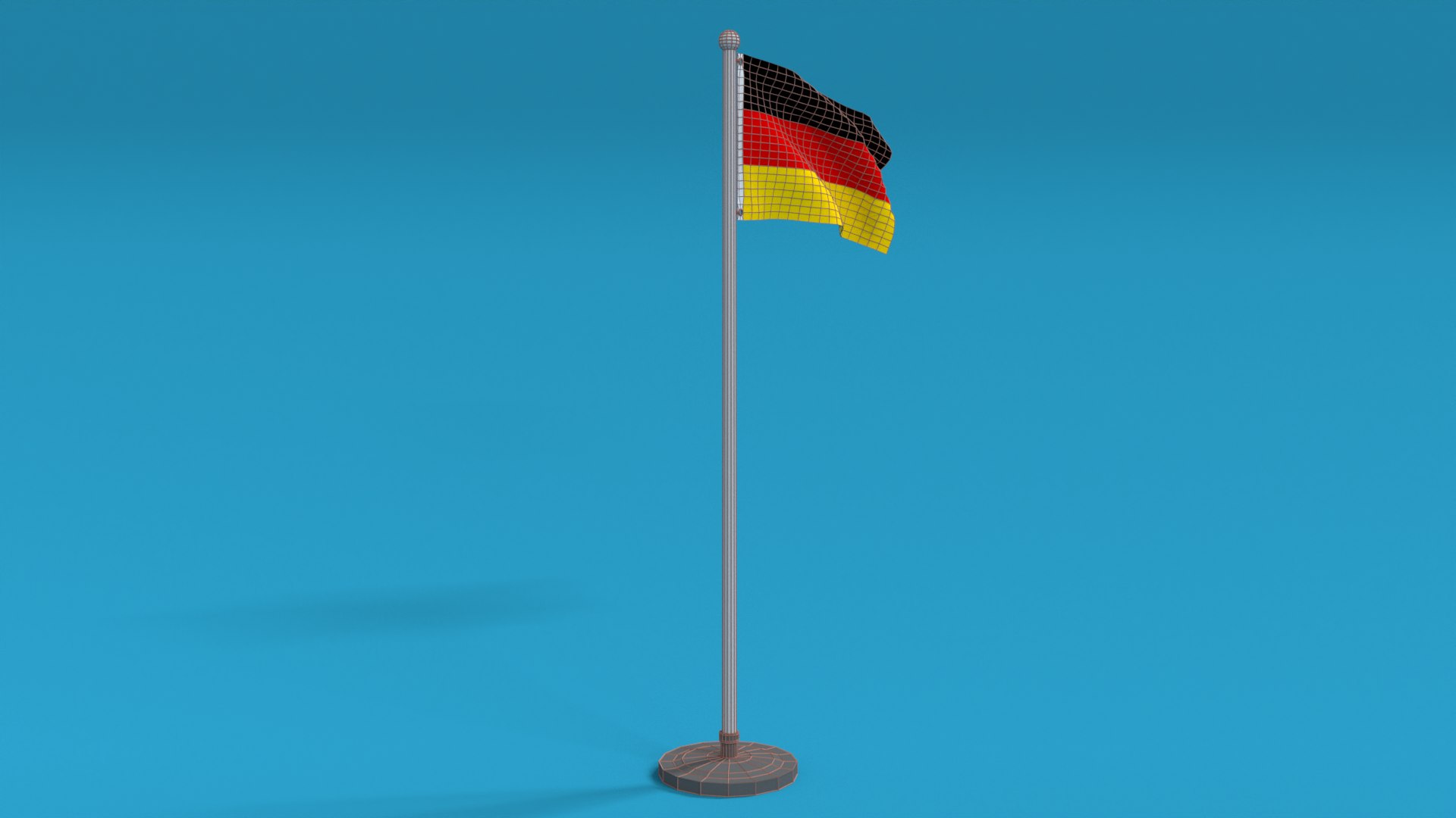 Low Poly Seamless Animated Germany Flag 3D model - TurboSquid 1823657