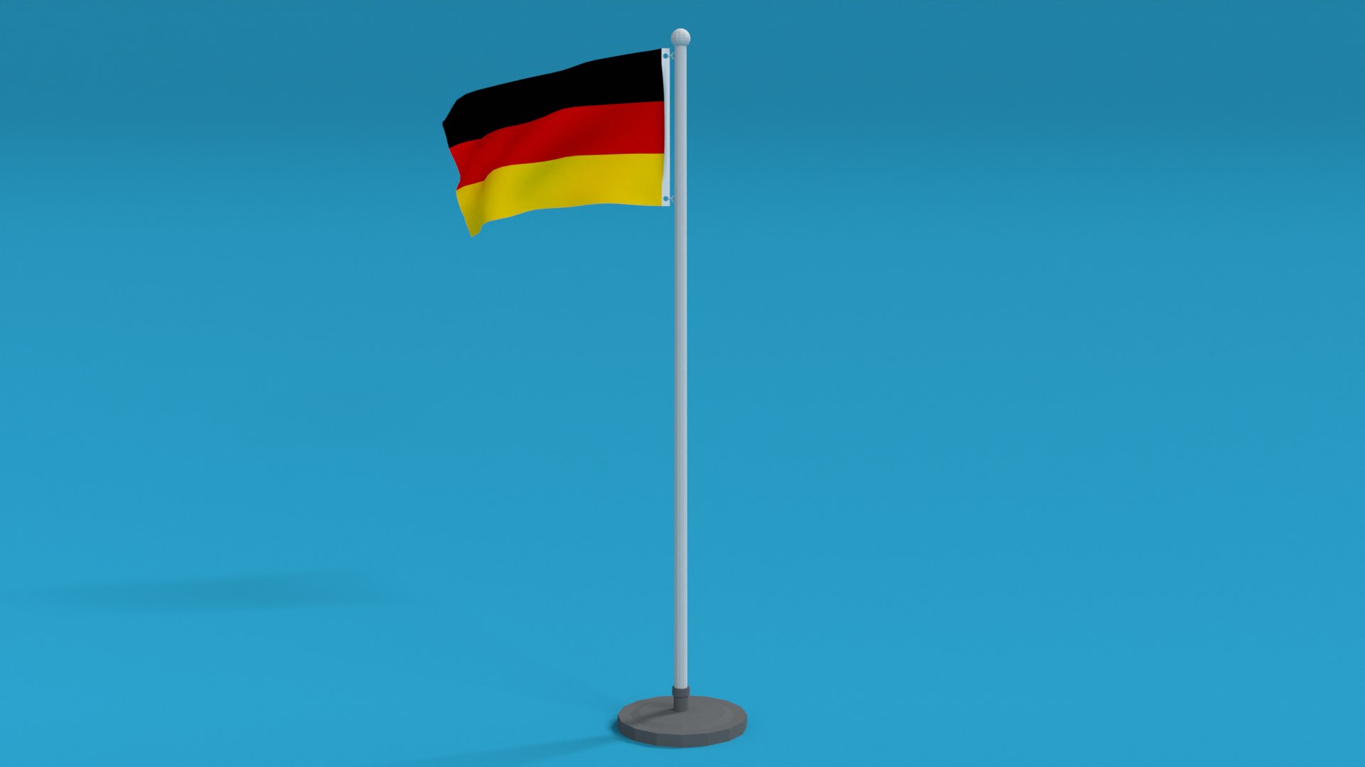 Low Poly Seamless Animated Germany Flag 3D model - TurboSquid 1823657