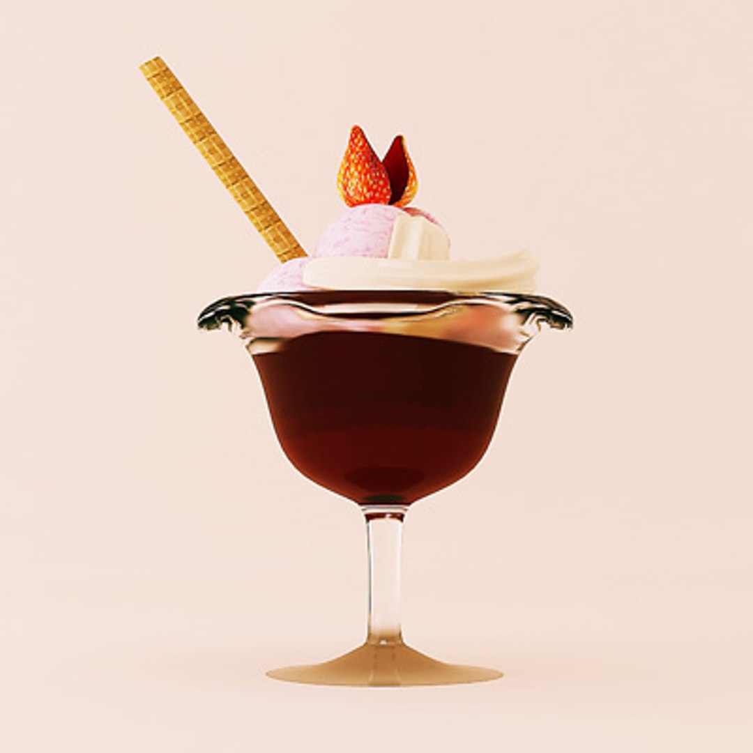 3d Model Ice Cream Dessert