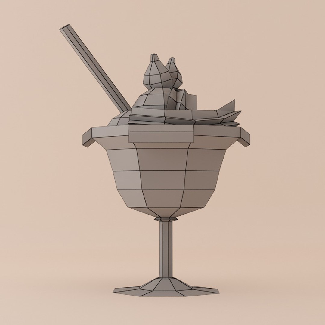 3d Model Ice Cream Dessert
