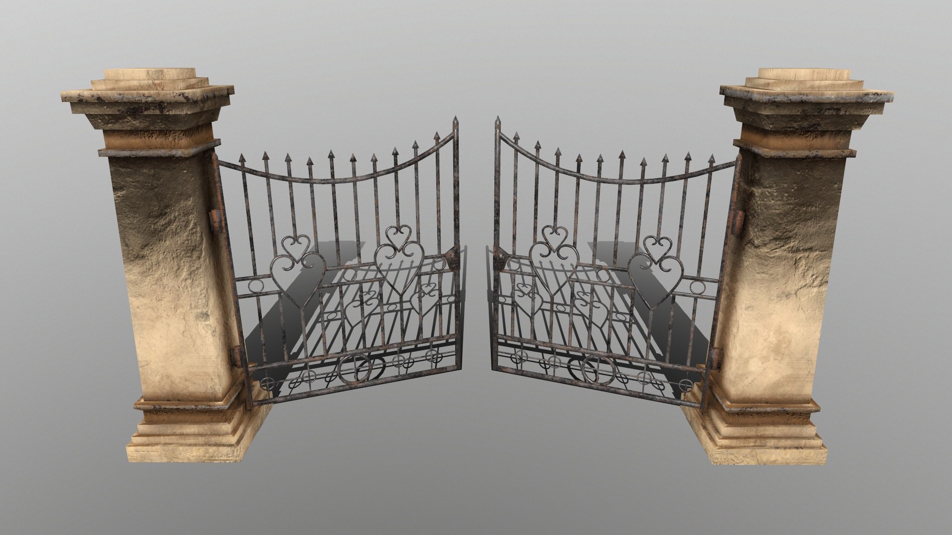 Gate Wall 3D Model - TurboSquid 1299939
