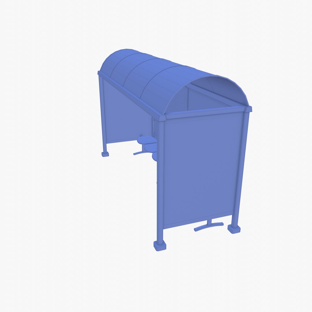 3D Model Bus Stop V1 - TurboSquid 2188891