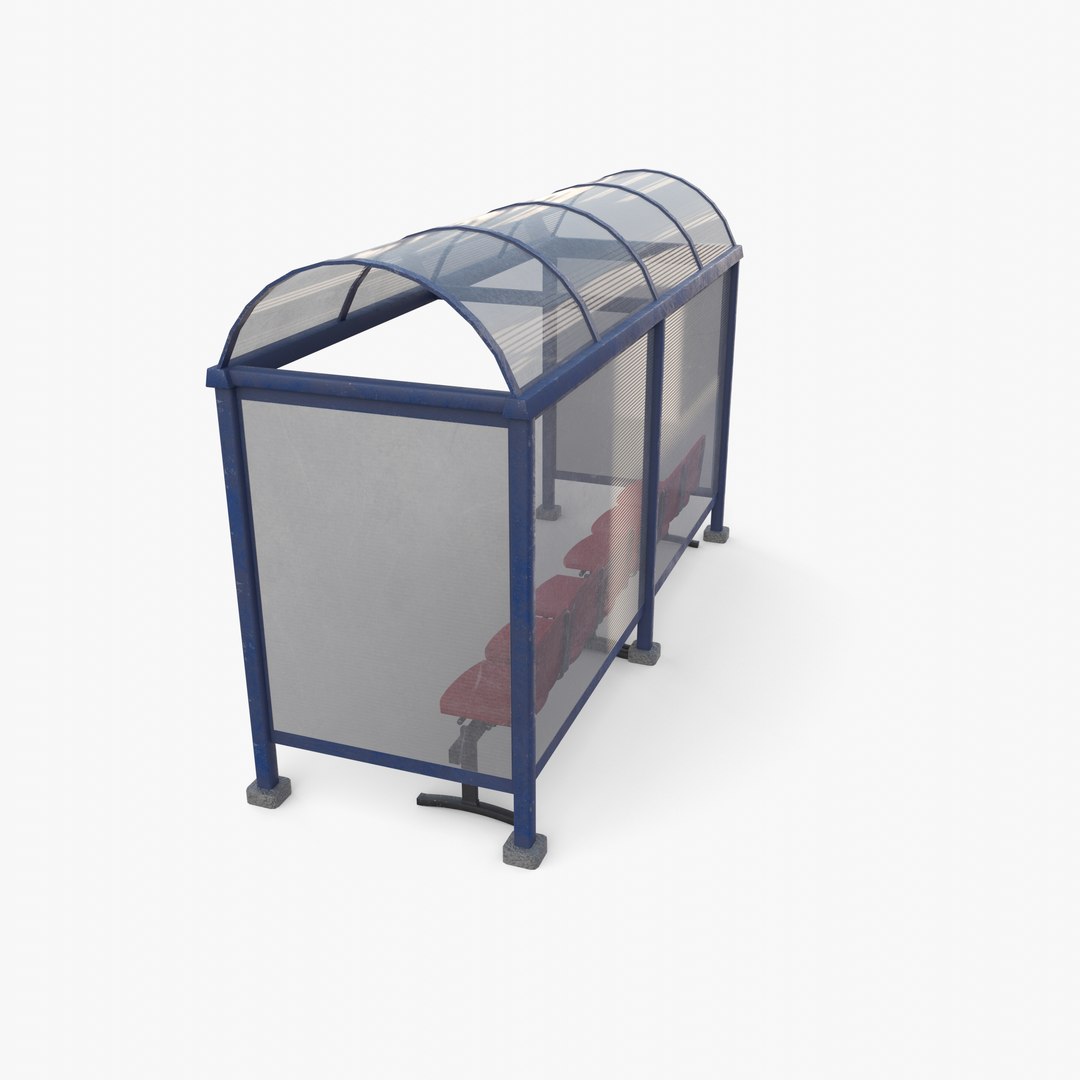 3D Model Bus Stop V1 - TurboSquid 2188891
