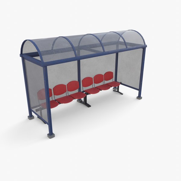 Bus Stop Enclosure 3D Models for Download | TurboSquid