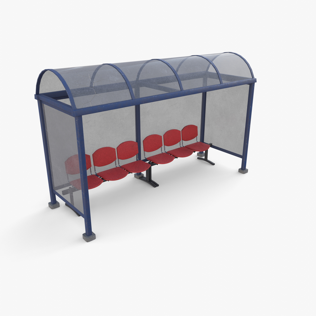 3D Model Bus Stop V1 - TurboSquid 2188891