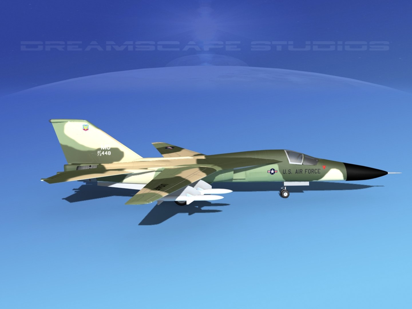 3d Model General F-111 Aardvark Bomber