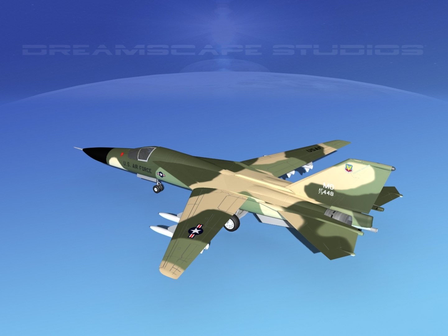 3d Model General F-111 Aardvark Bomber