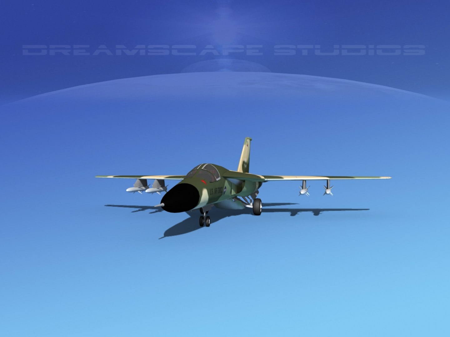 3d Model General F-111 Aardvark Bomber