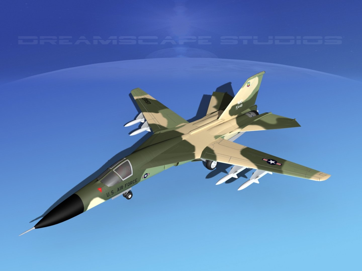 3d Model General F-111 Aardvark Bomber