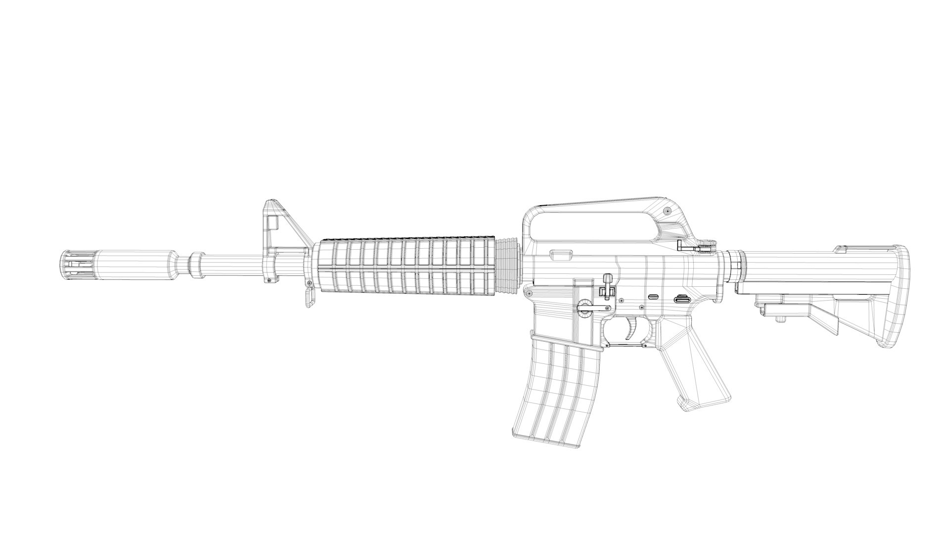 XM177 Carbine 3D Model - TurboSquid 1981678