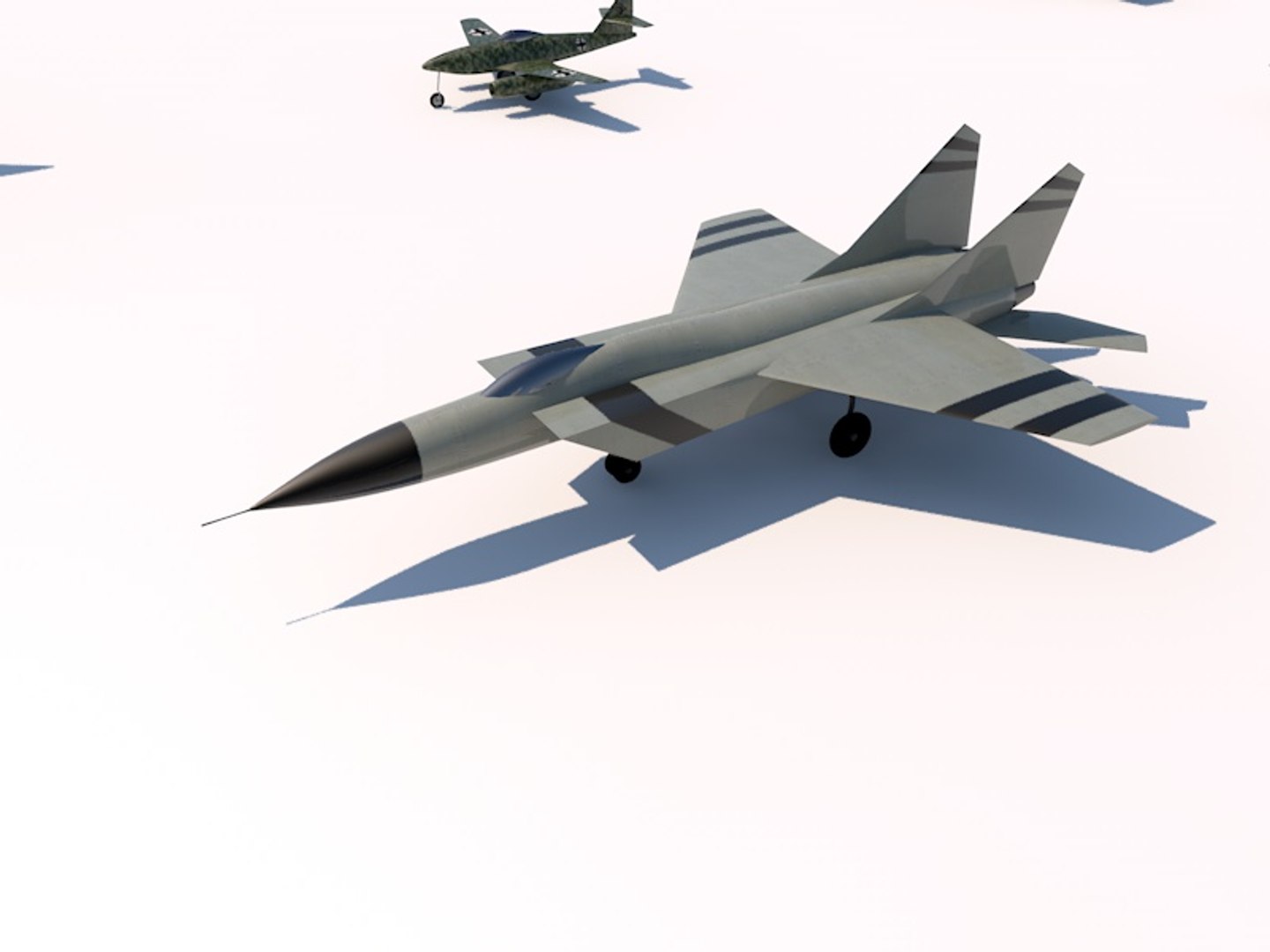 Aircrafts Tupolev Mig 3d 3ds