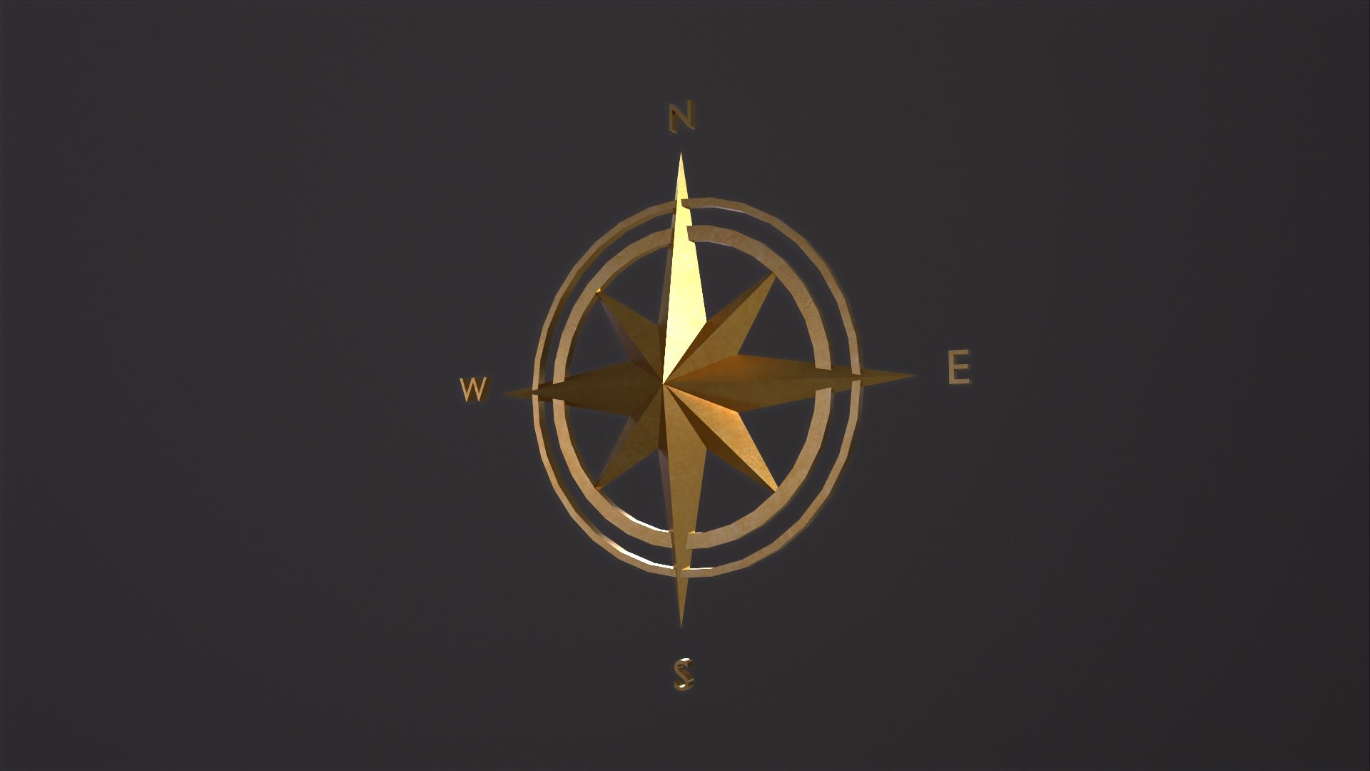 3D Compass Rose - TurboSquid 2132297