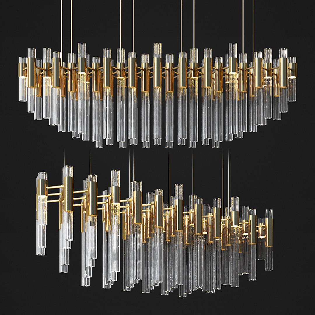 3D Waterfall Linear Rectangular Suspension - TurboSquid 1573804