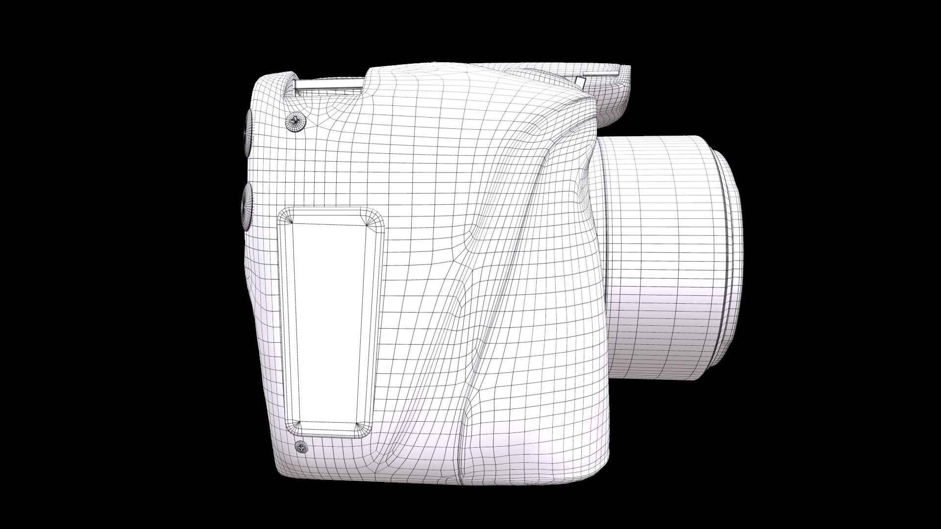 3D Canon PowerShot SX540 HS Bridge Digital Camera Model - TurboSquid ...