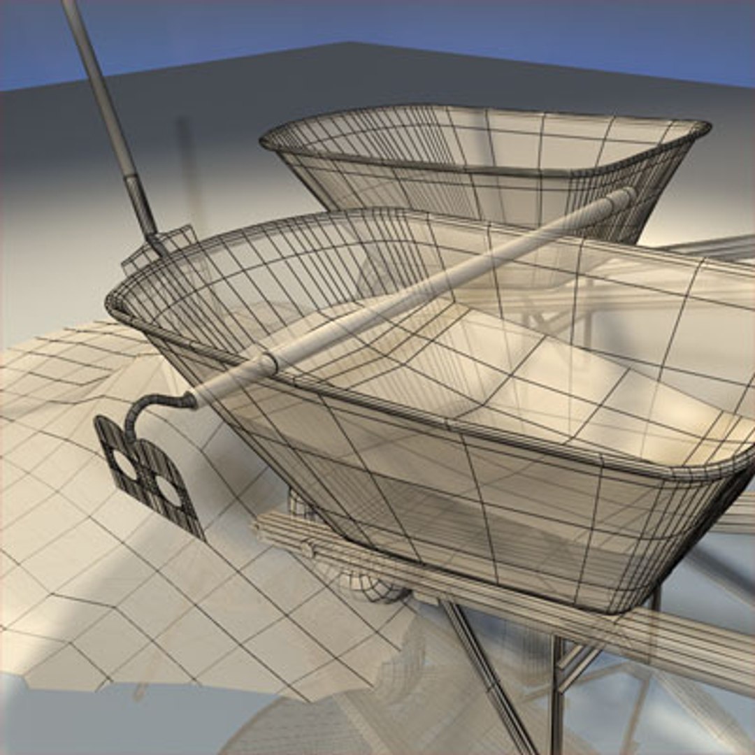 mason wheelbarrow 01 wheel 3d model