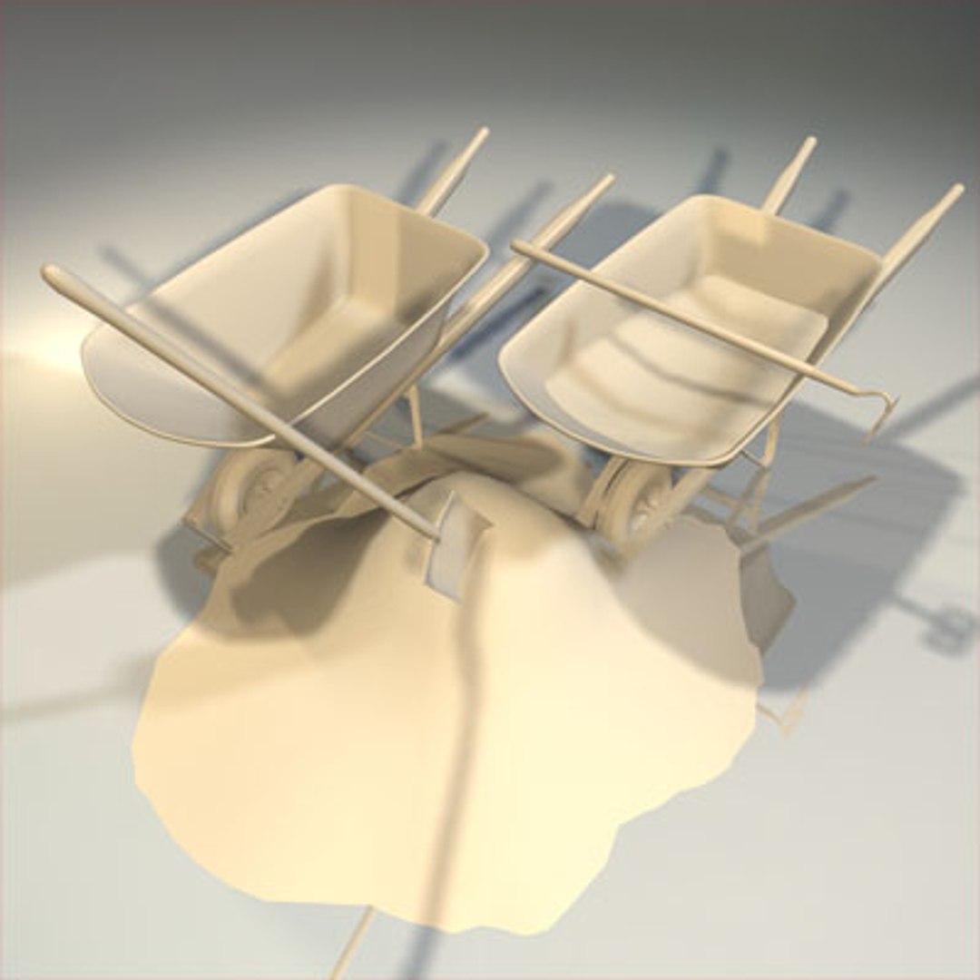 mason wheelbarrow 01 wheel 3d model