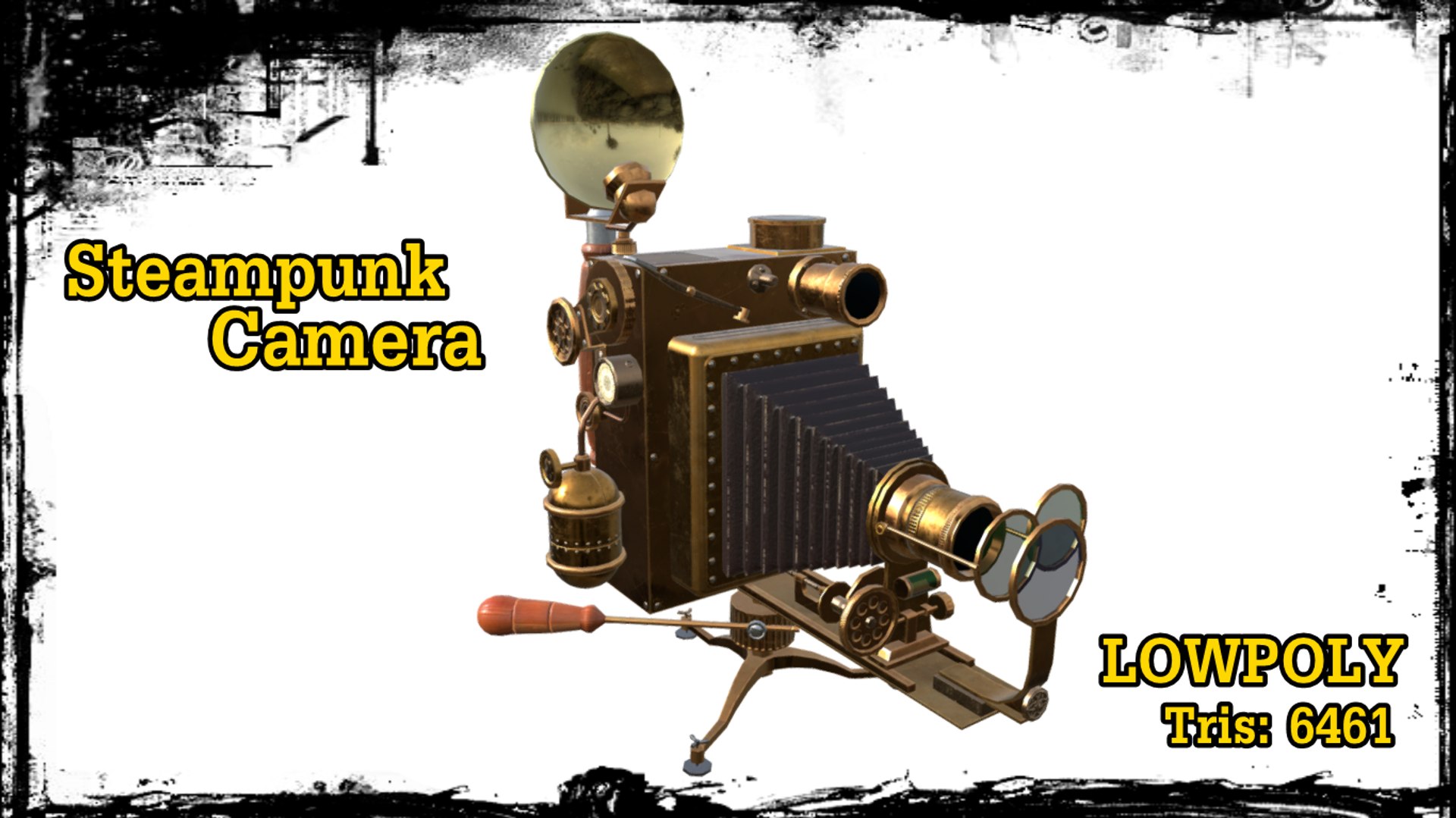Steampunk camera 3D - TurboSquid 1235689
