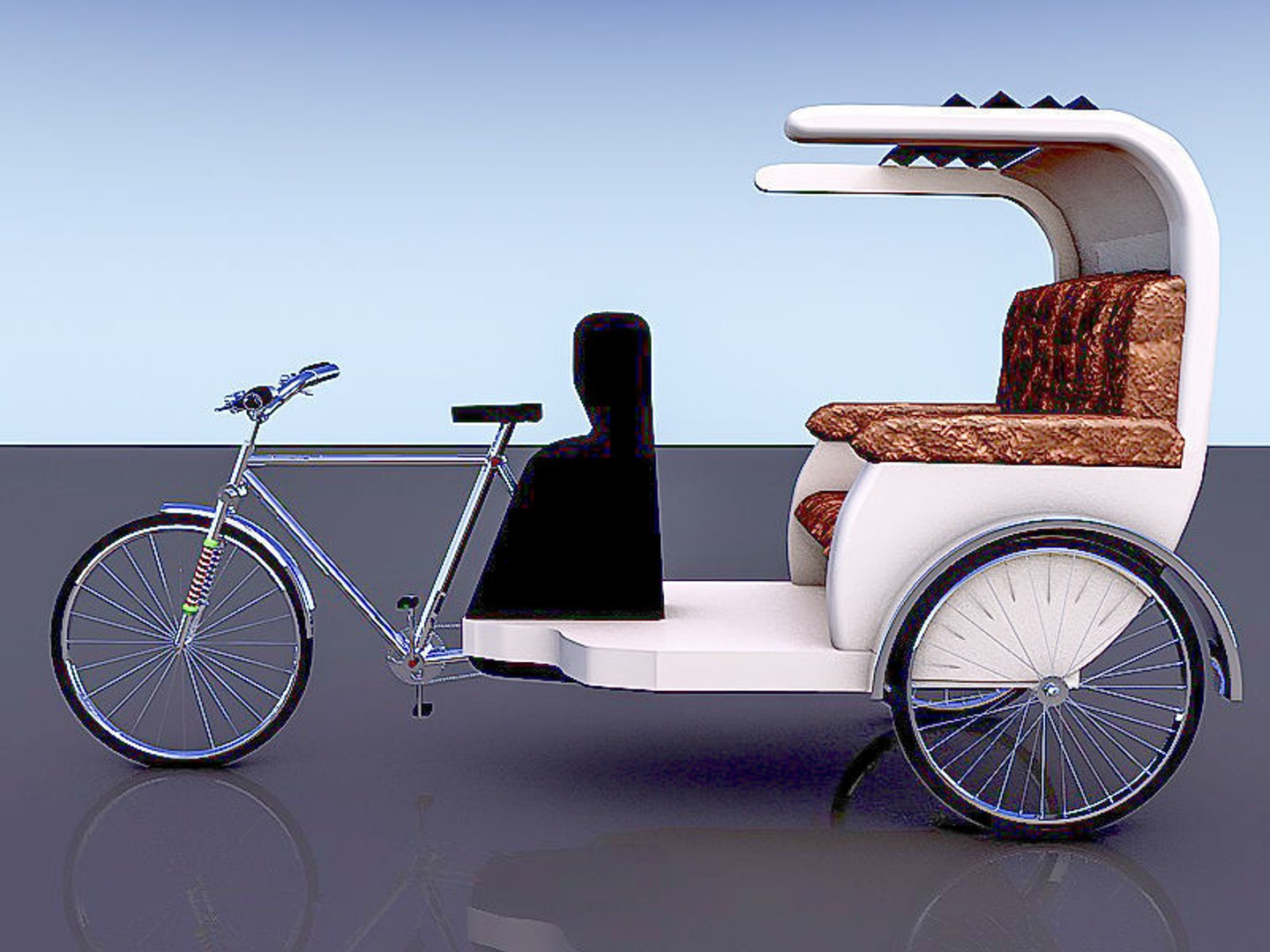 3D bike rickshaw 3 - TurboSquid 1571673
