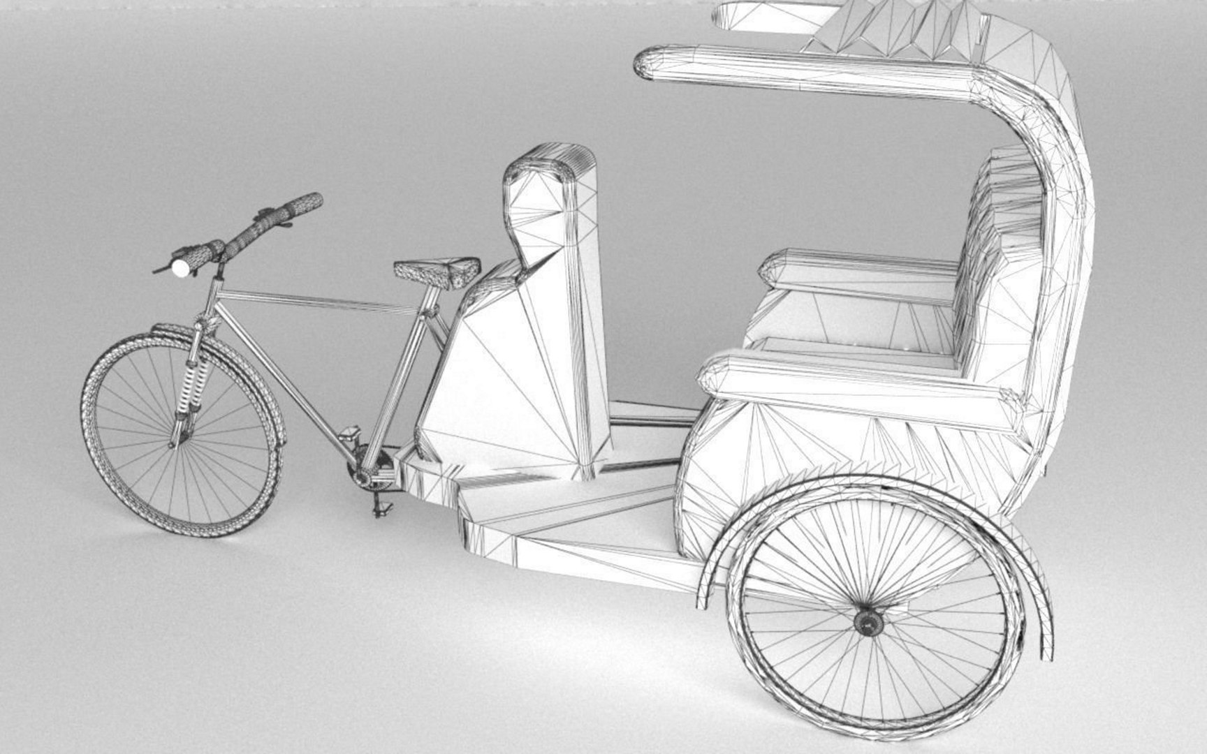 3D Bike Rickshaw 3 - TurboSquid 1571673
