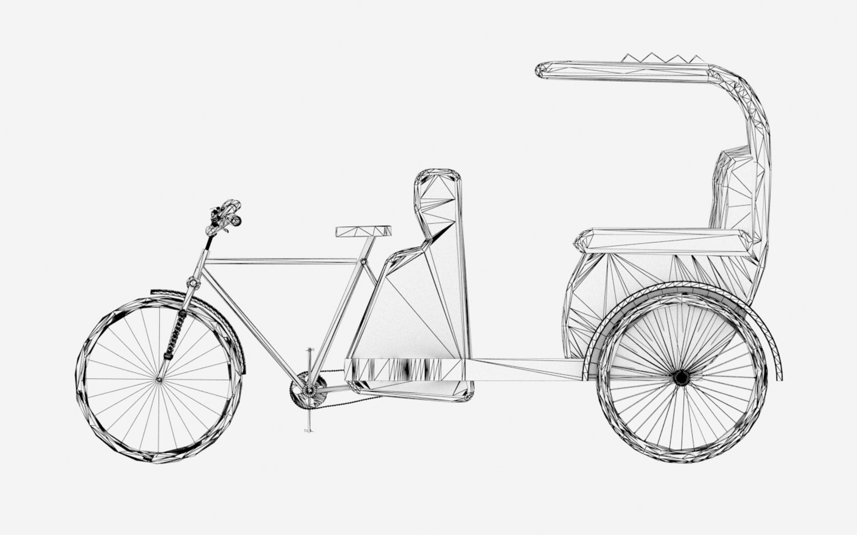 3D Bike Rickshaw 3 - TurboSquid 1571673