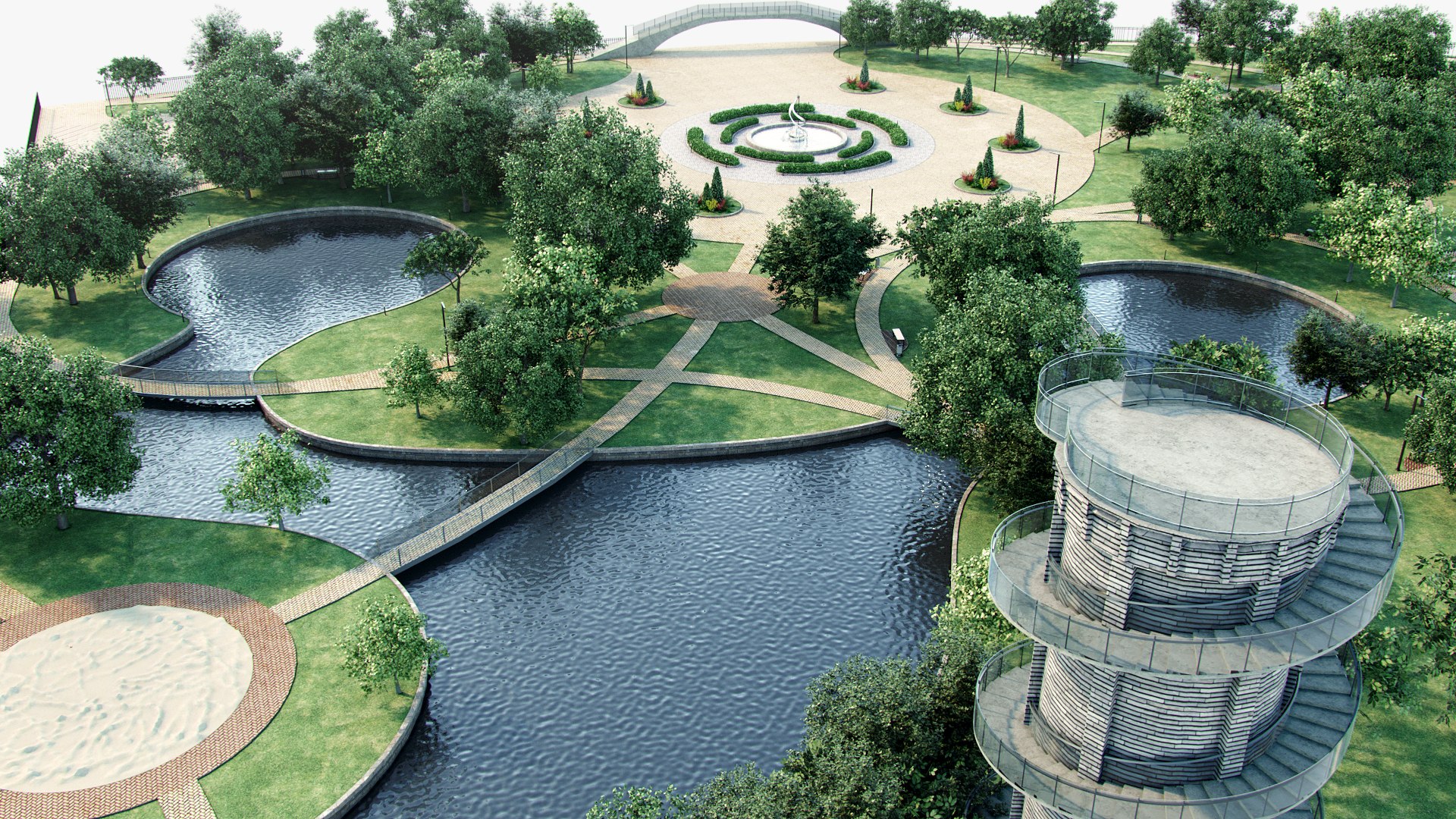 Landscape Park 3d Model