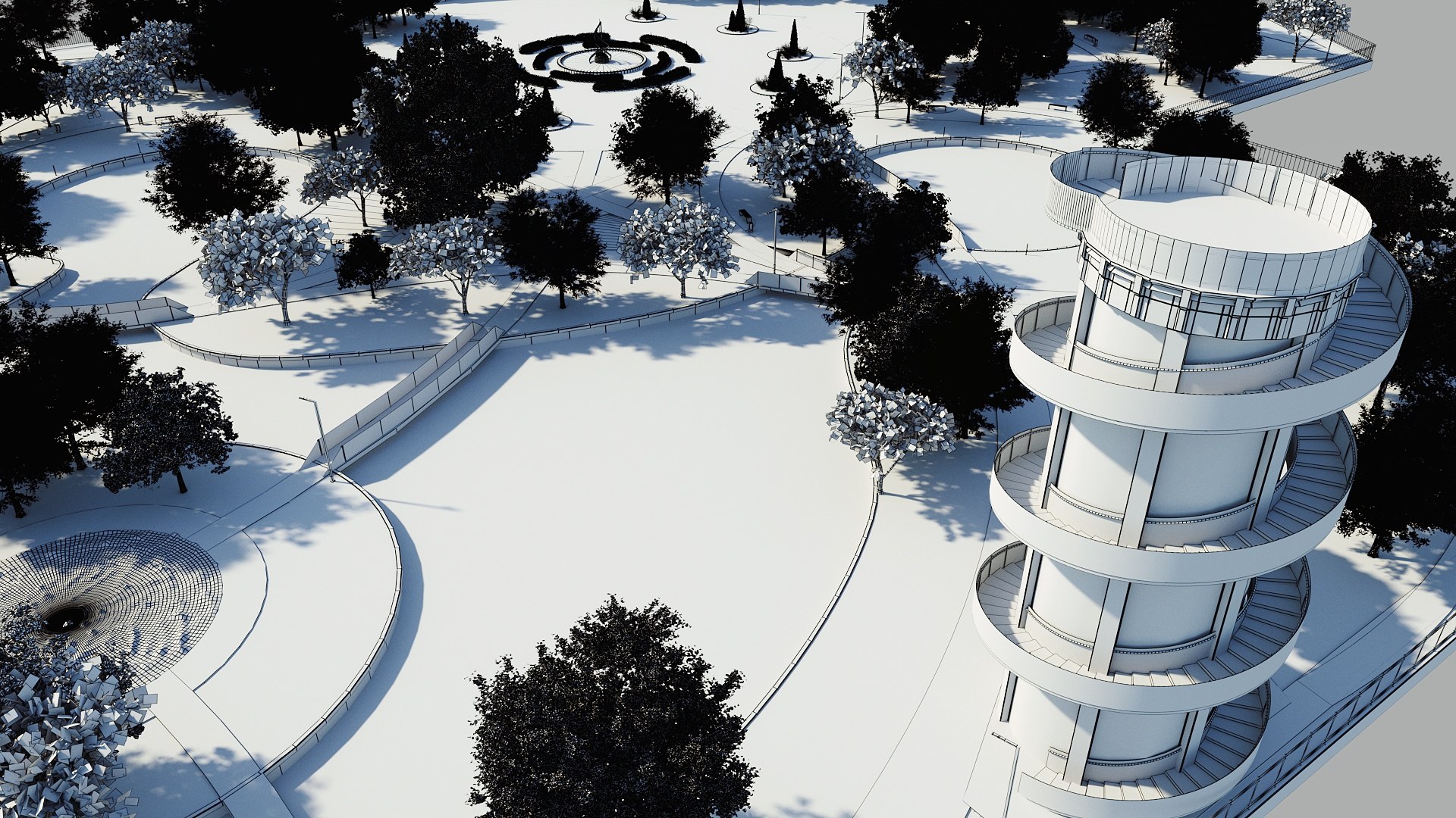 Landscape Park 3d Model