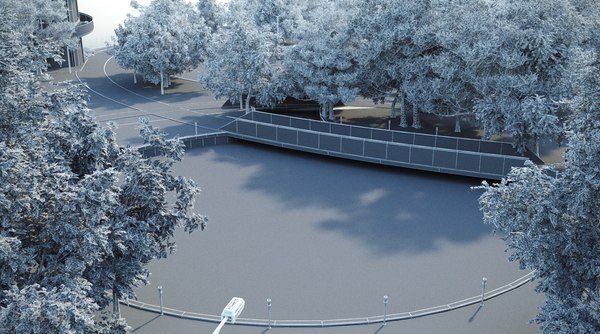 landscape park 3d model