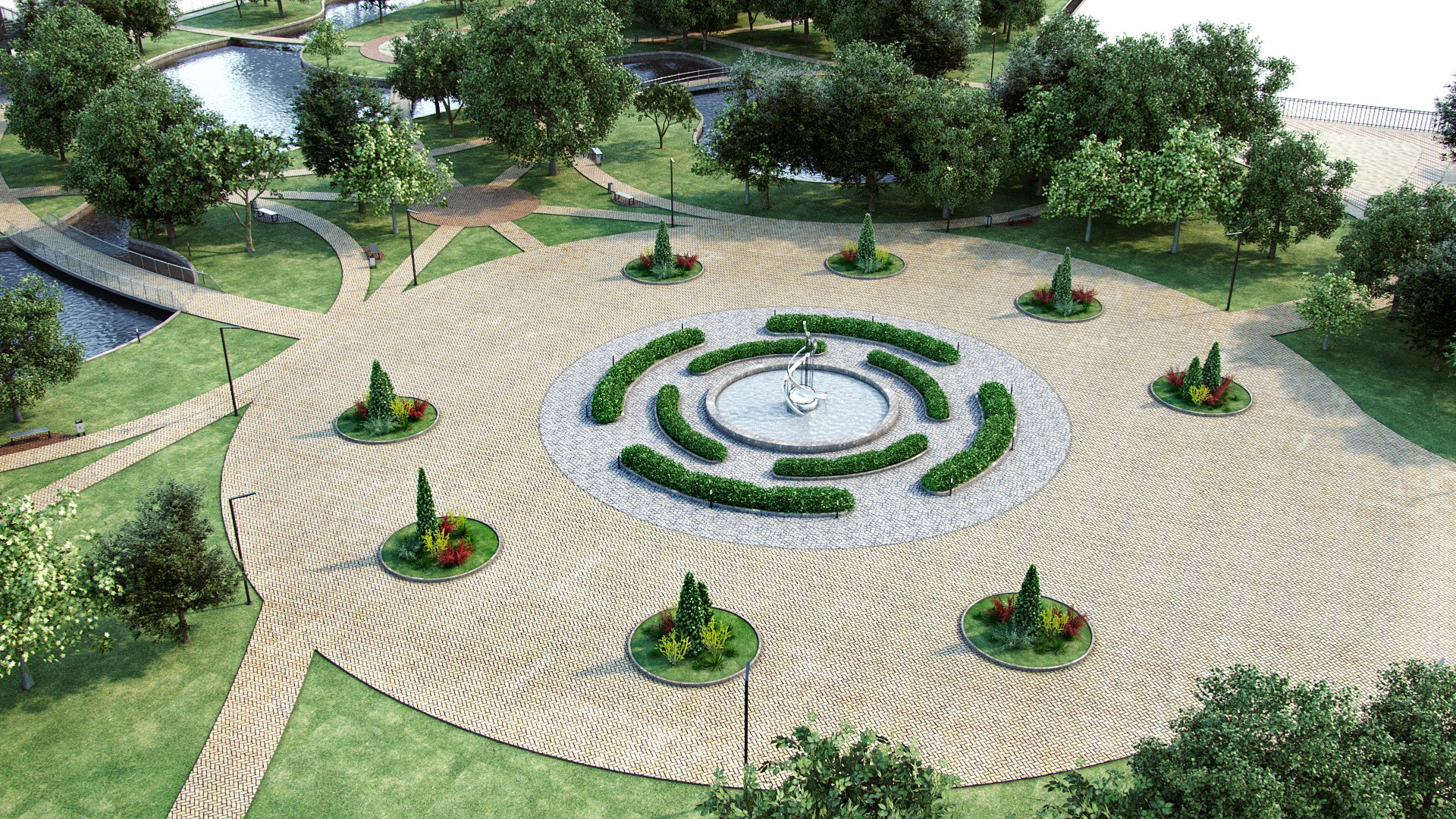Landscape Park 3d Model