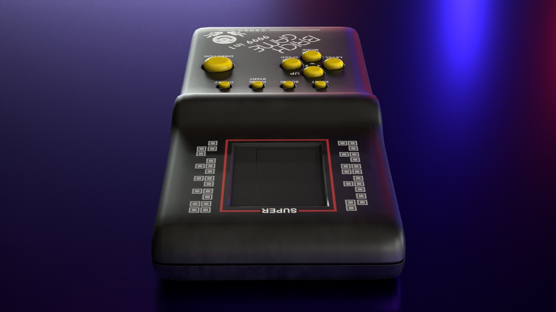 Handheld Tetris Brick Game 3D Model - TurboSquid 1994915