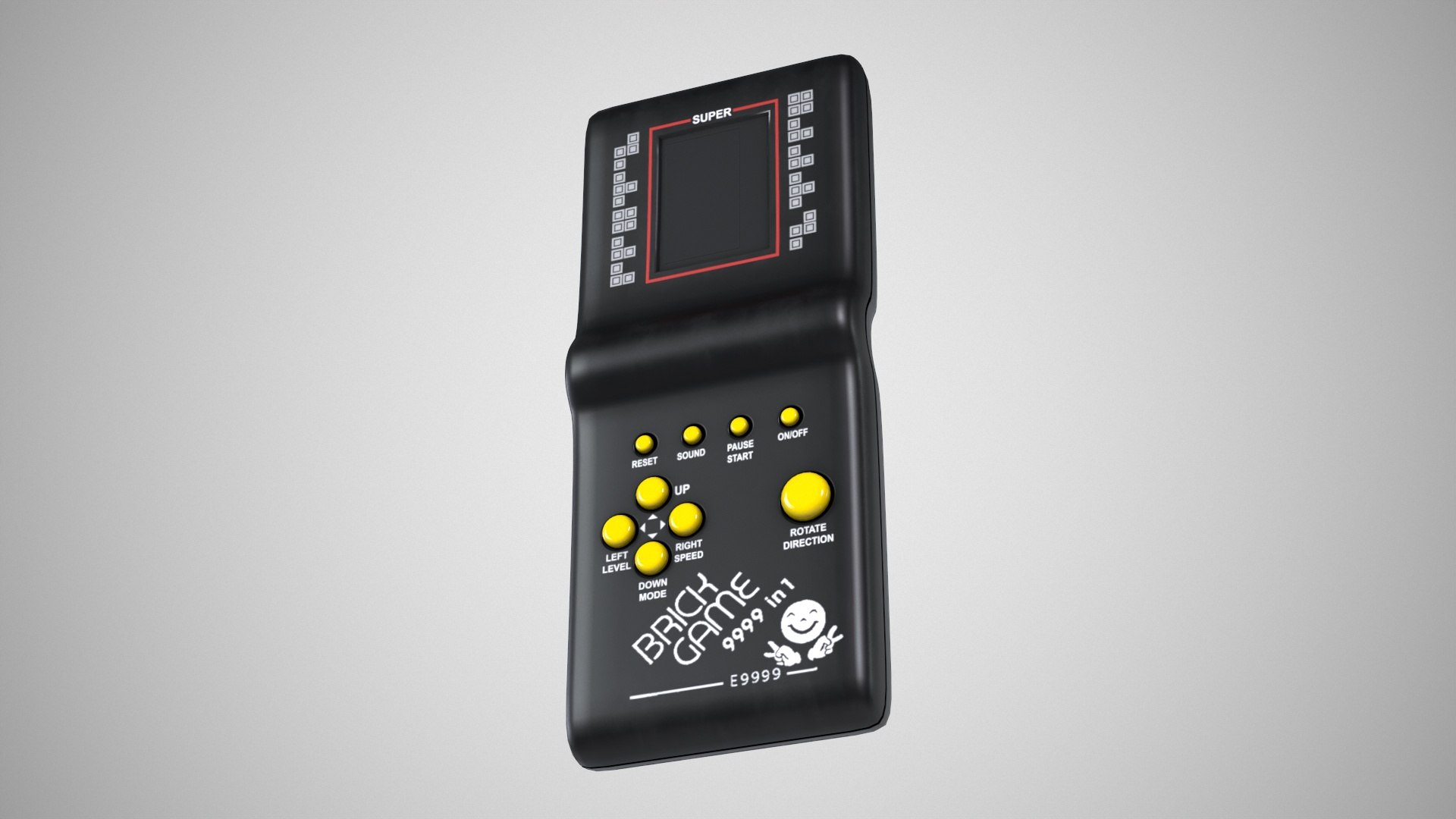 Handheld Tetris Brick Game 3D Model - TurboSquid 1994915