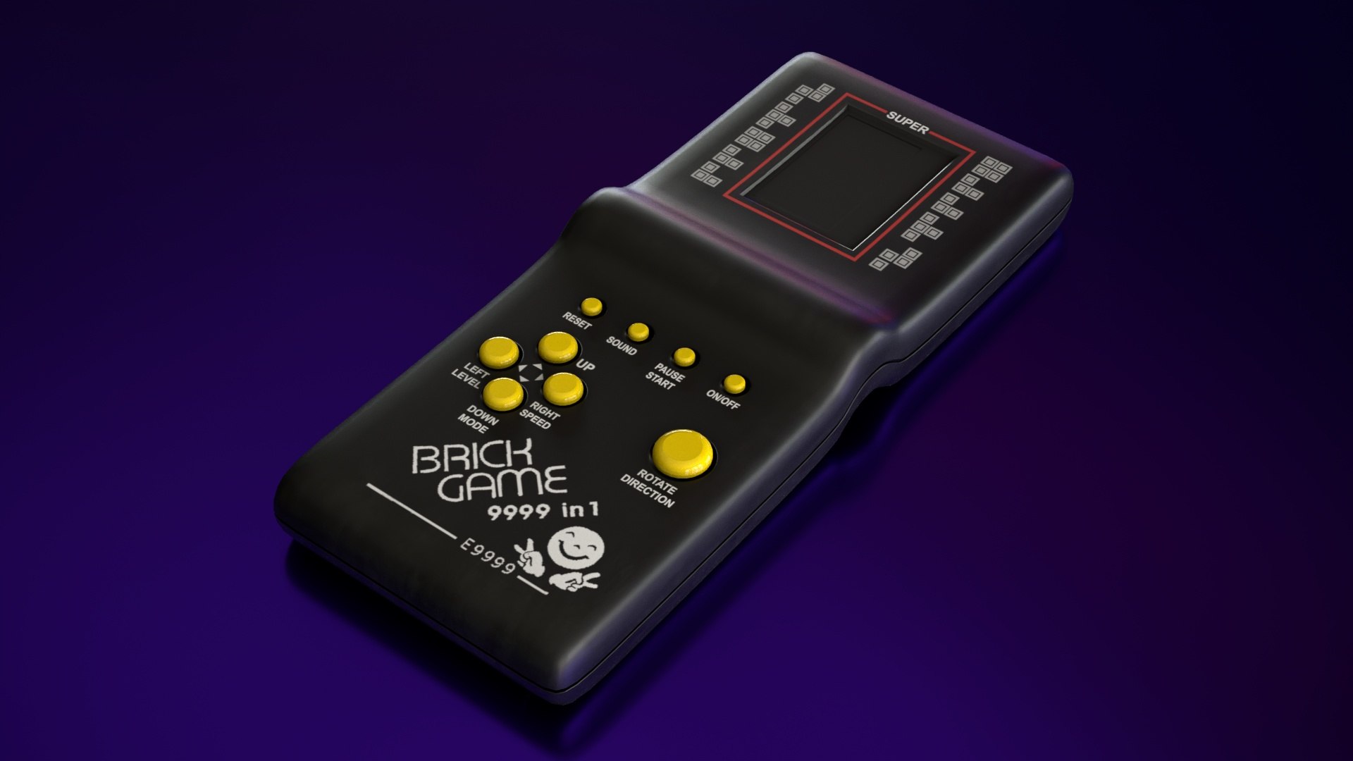Handheld Tetris Brick Game 3D Model - TurboSquid 1994915