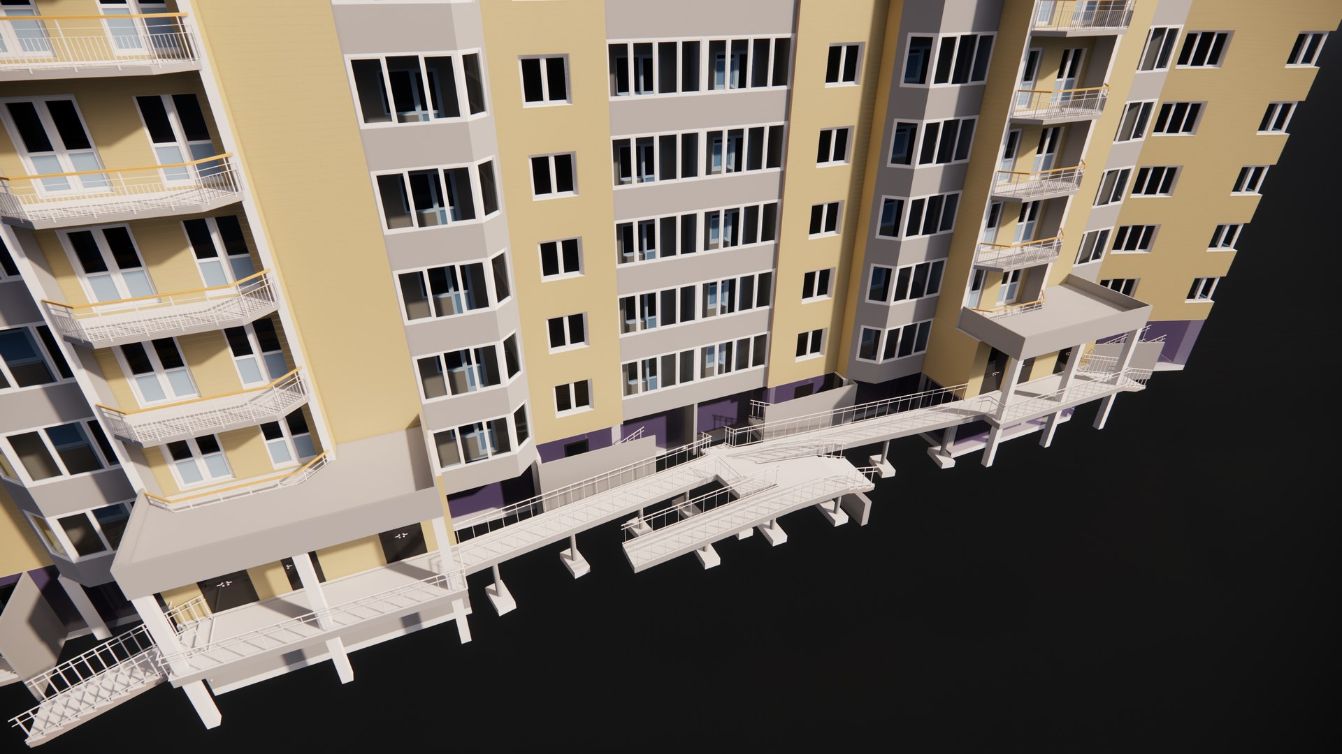 Multistory building model - TurboSquid 1928771