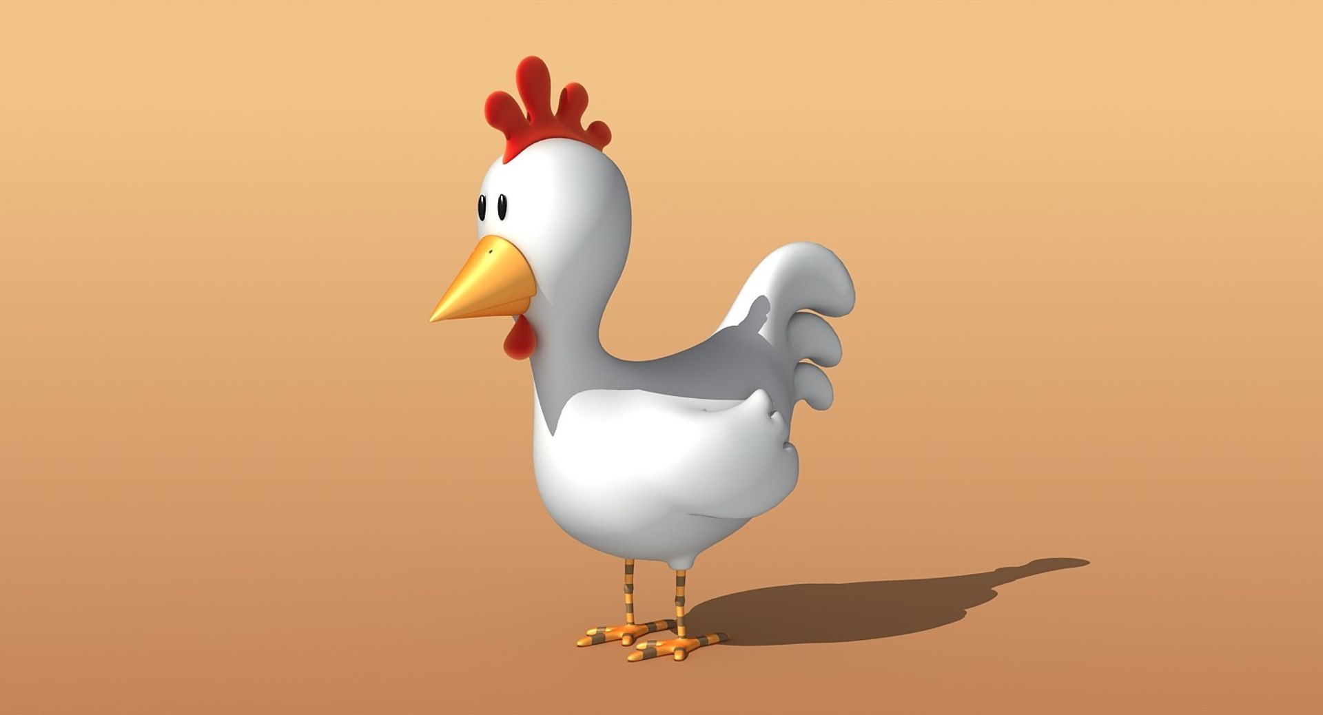 Cartoon Chicken Rigged Max