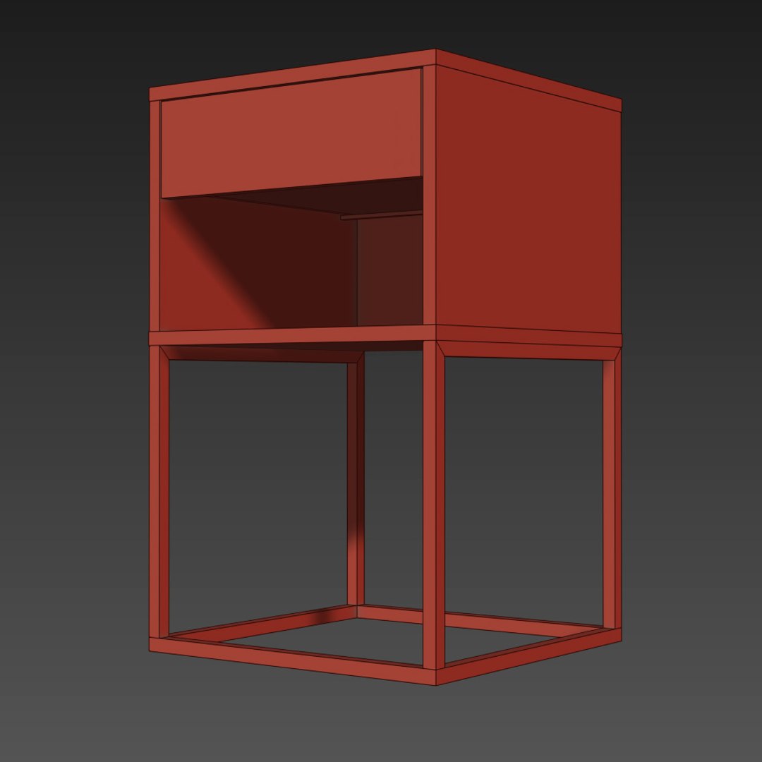 Nightstand Ikea Vikhammer 3D Model - TurboSquid 1571254