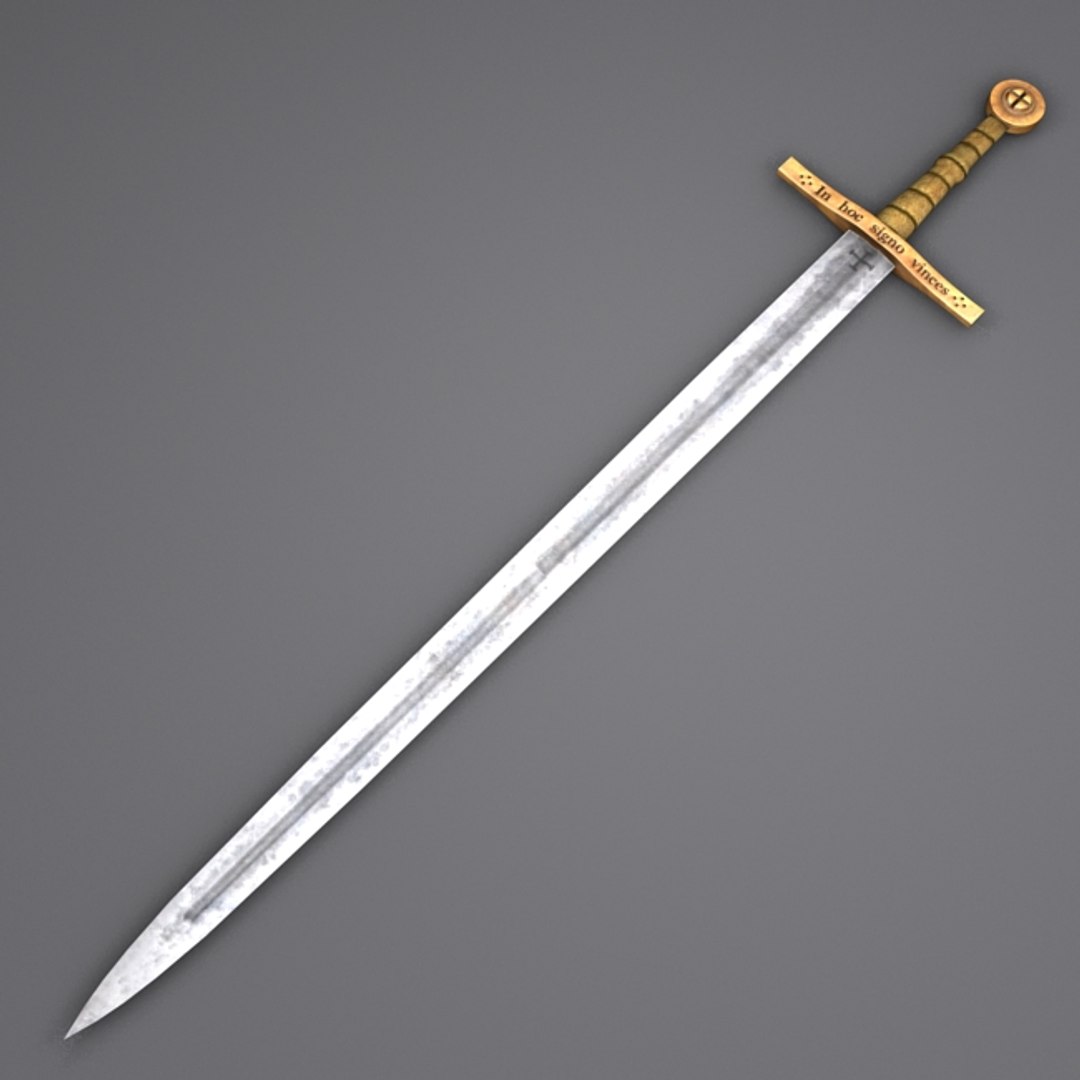 3d Model Medieval Templar Sword