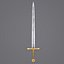 3d Model Medieval Templar Sword