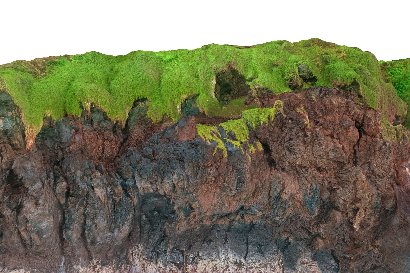 3d model lava cliffs 16k