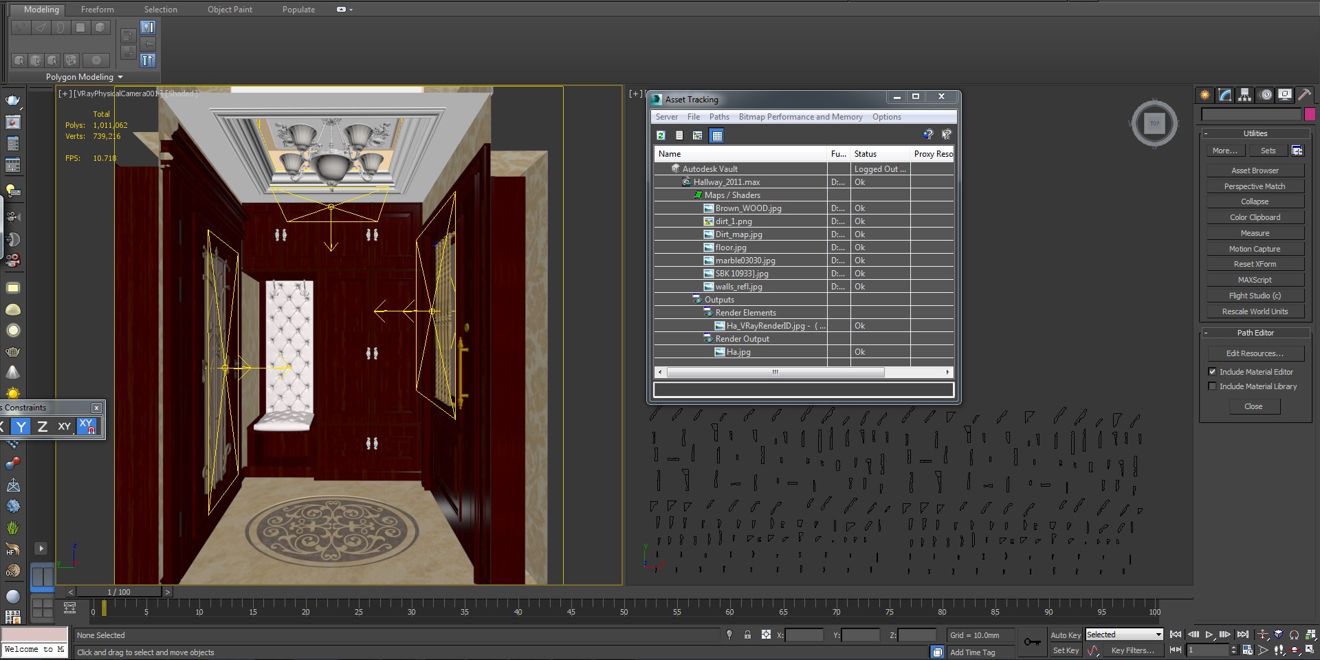 3d House Vestibule Model