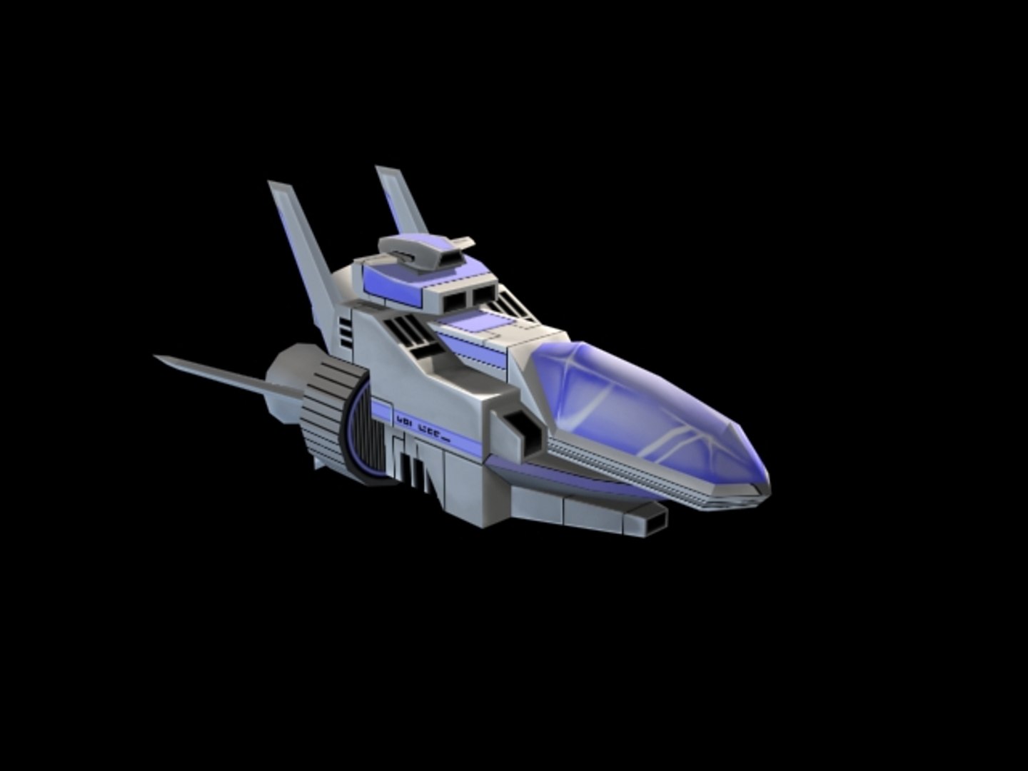 Spaceship Space Ship 3d Obj