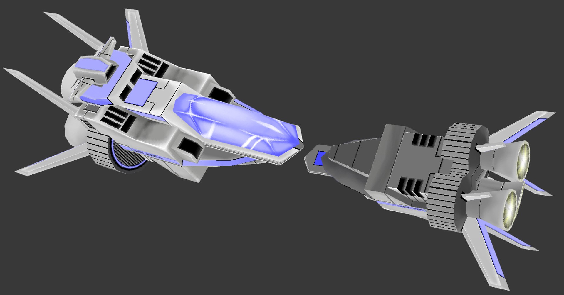 Spaceship Space Ship 3d Obj