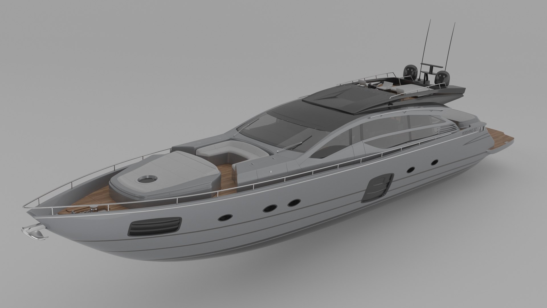 Pershing 82 3D model - TurboSquid 1689596