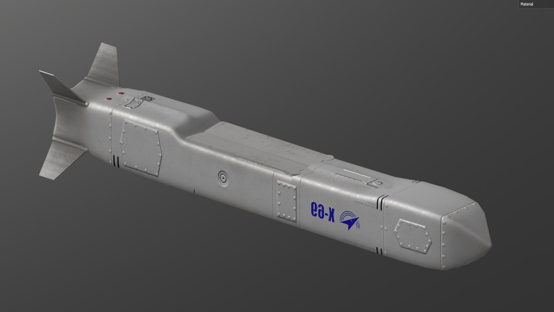 X-69 Cruise Missile 3D Model - TurboSquid 2293507