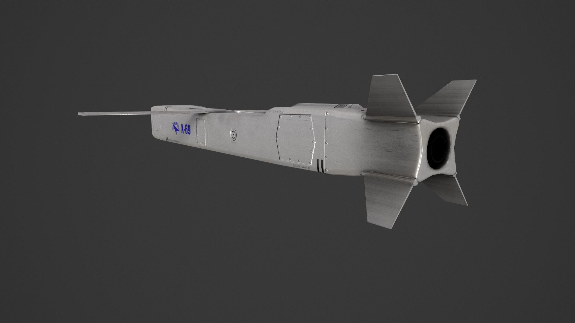 X-69 Cruise Missile 3D Model - TurboSquid 2293507