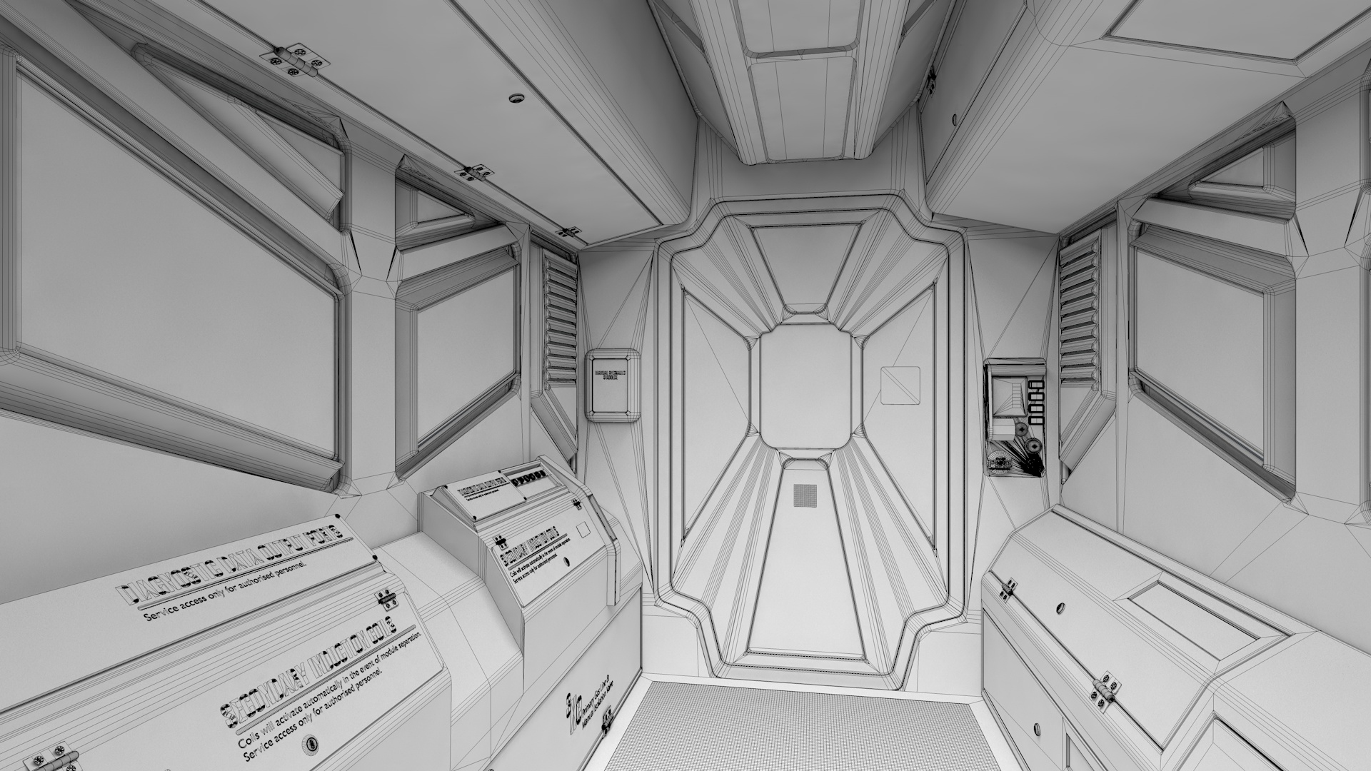 Interior Spaceship Spacestation 3D Model - TurboSquid 1465439