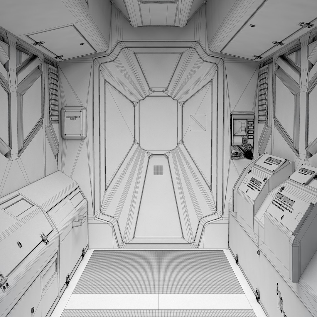 Interior Spaceship Spacestation 3D Model - TurboSquid 1465439