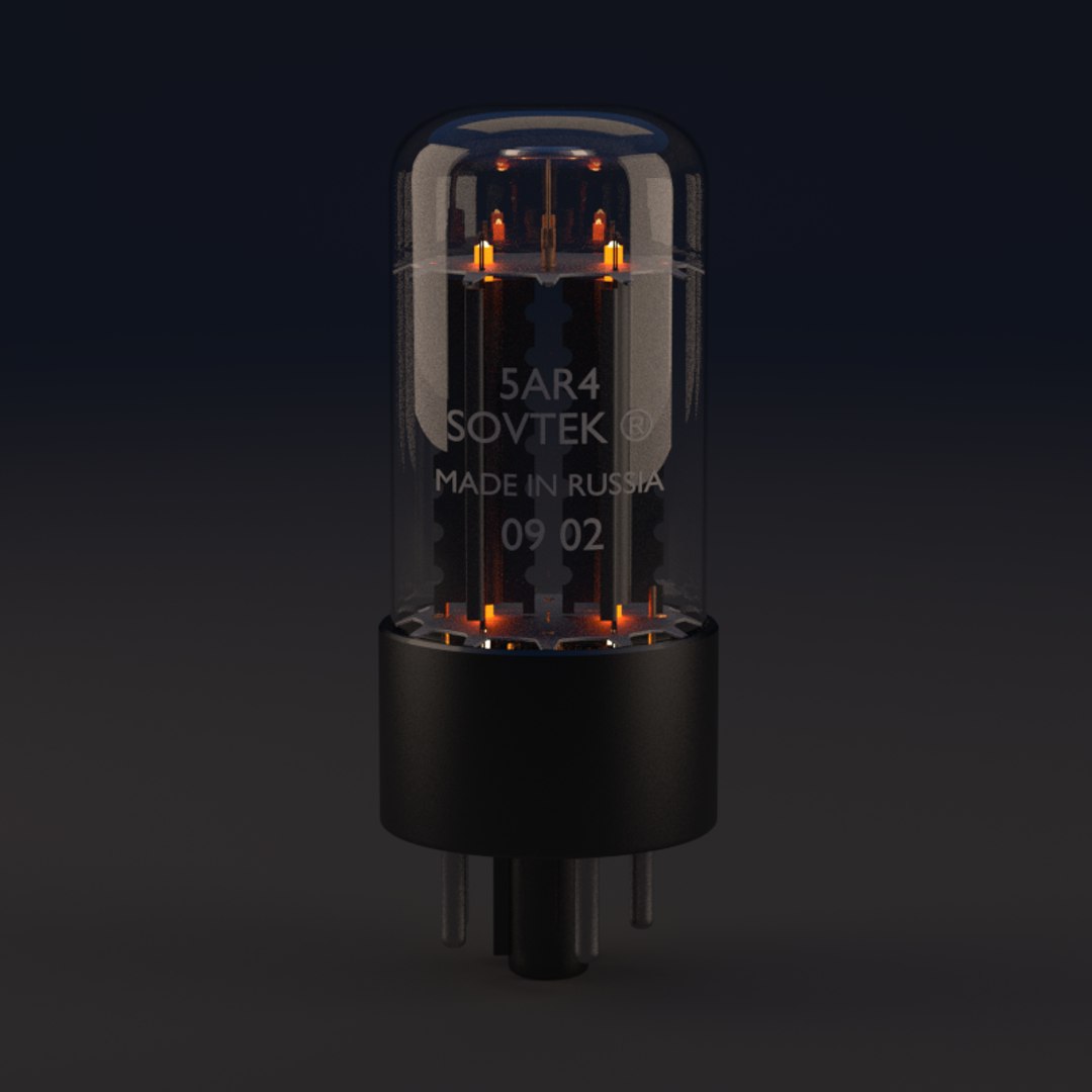 3d Sovtek 5ar4 Rectifier Vacuum Model