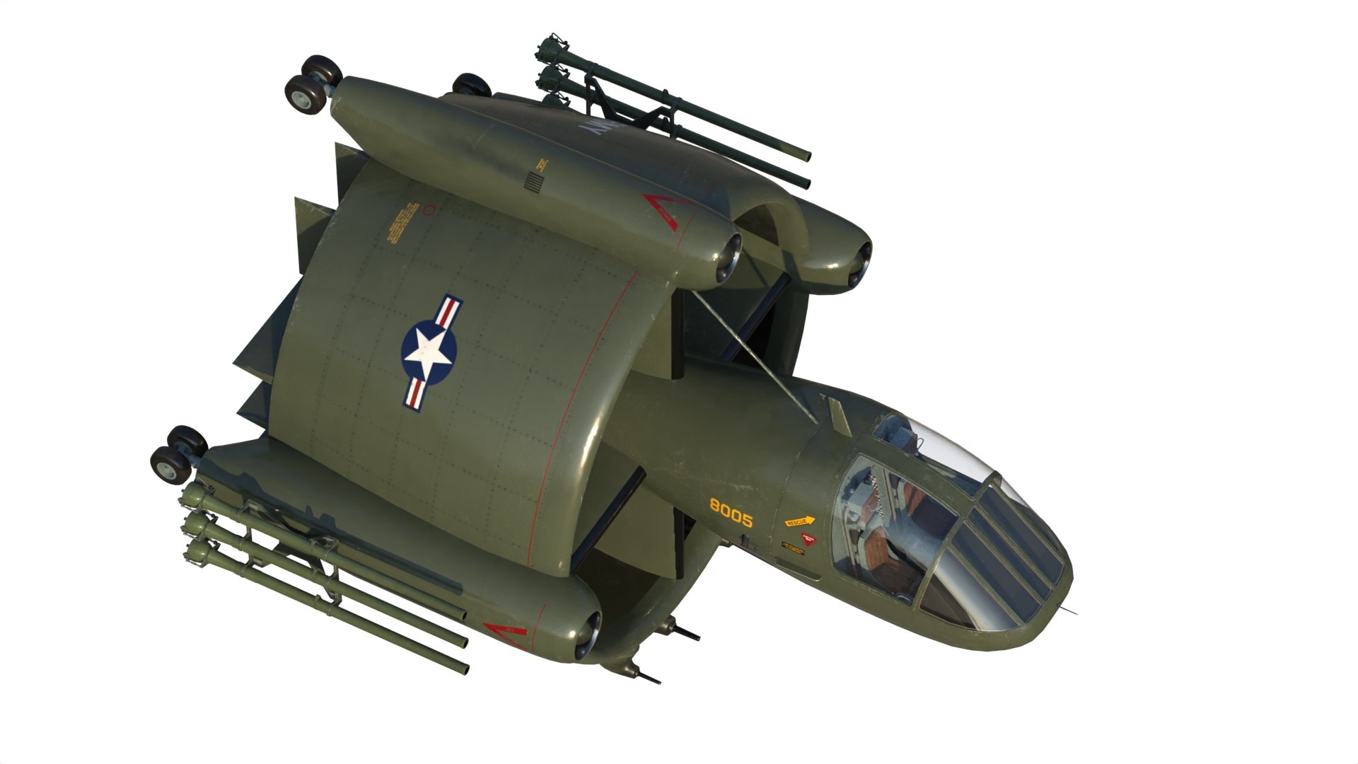 3D Convair Model 49 VTOL - TurboSquid 2191274